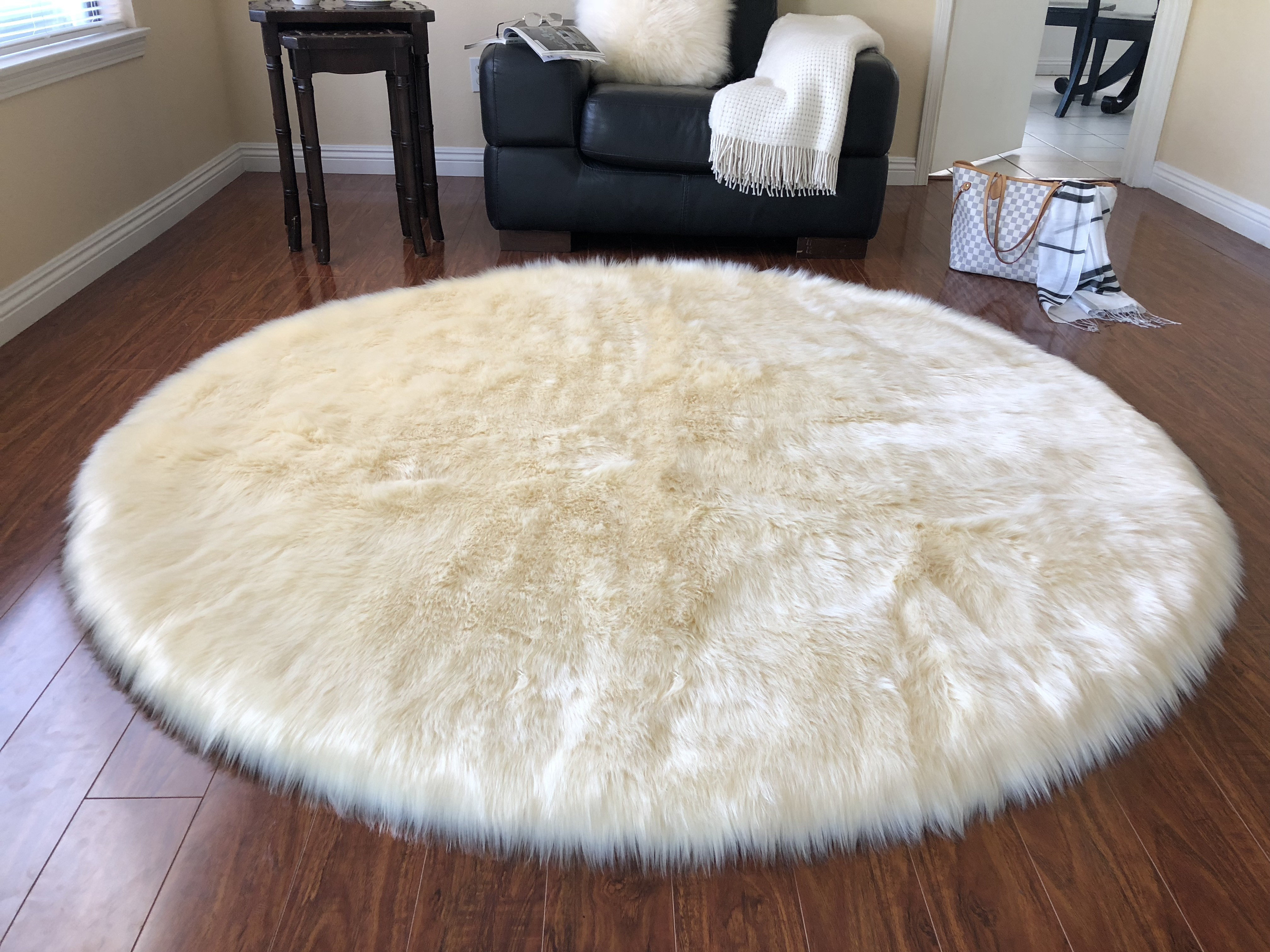 Union Rustic Wieland Performance Faux Sheepskin Washable Indoor Rug ...