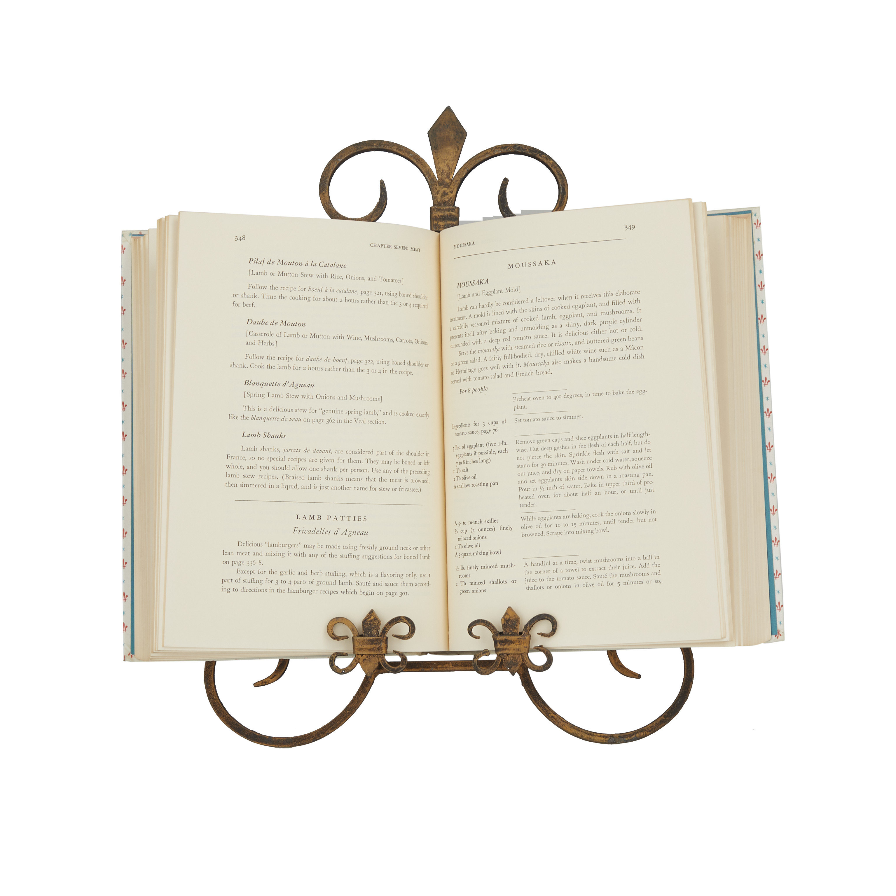 Cole & Grey Metal Scroll Gold Display Easel with Foldable Stand | Wayfair