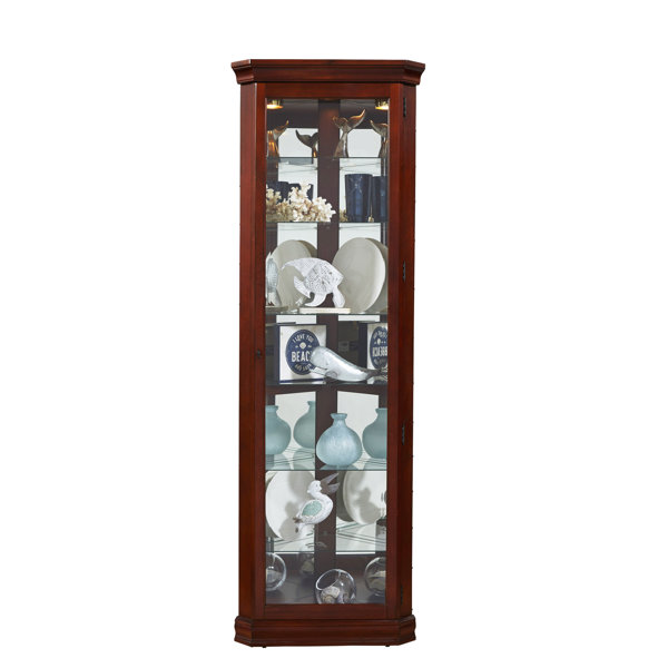 Pulaski Keepsakes Lighted Corner Curio Cabinet & Reviews | Wayfair