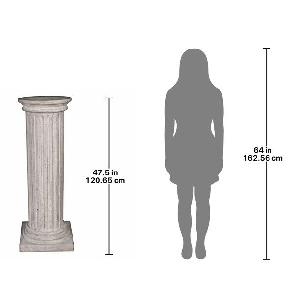 Design Toscano Classical Greek Fluted Pedestal & Reviews | Wayfair