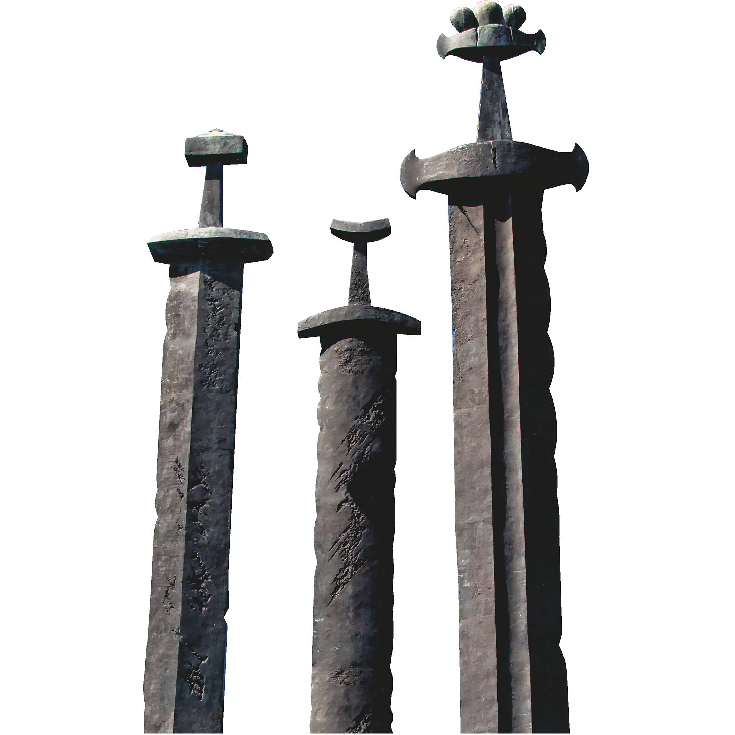 Wet Paint Printing Sverd I Fjell 3 Part Viking Swords Norway Monument ...