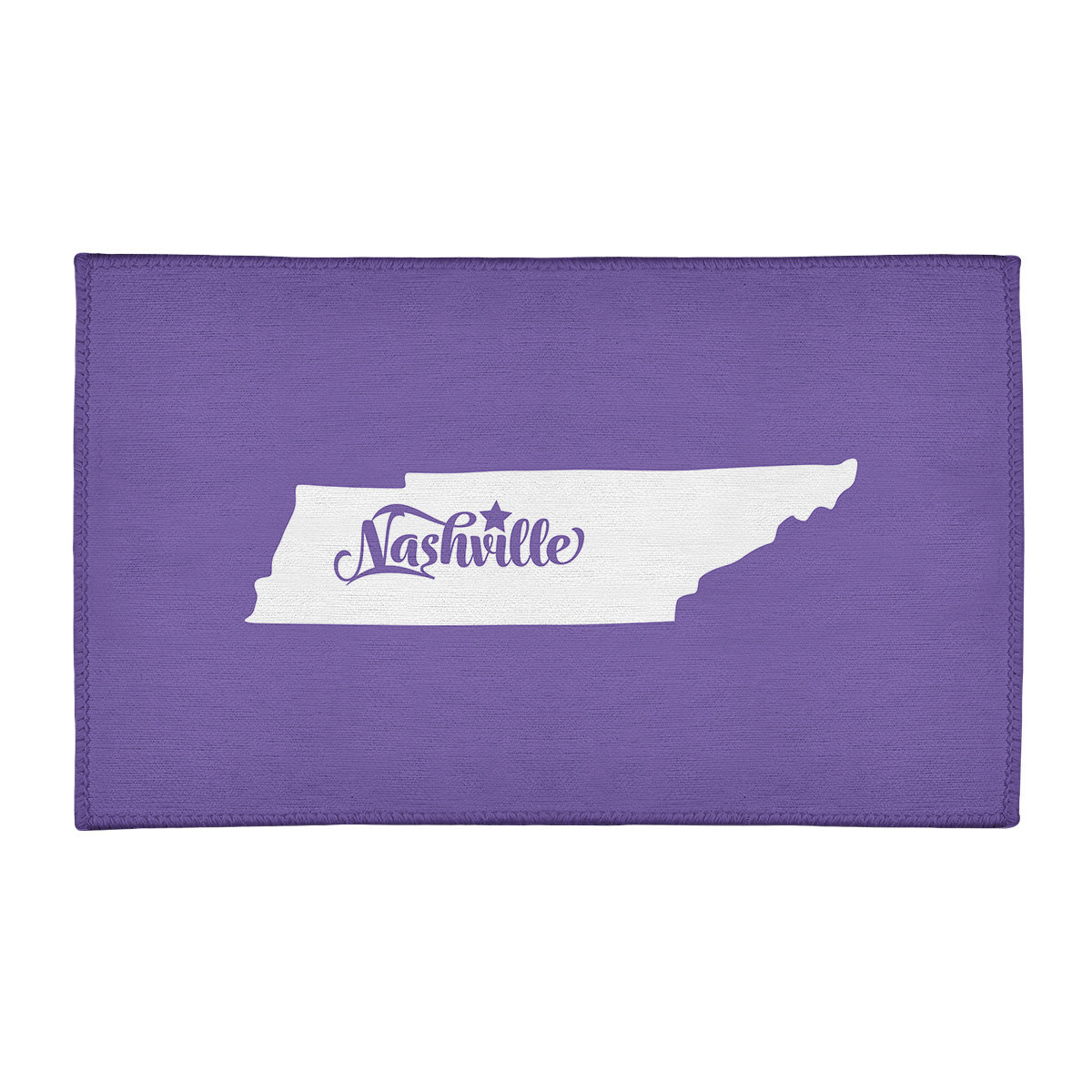 East Urban Home Nashville Tennessee Poly Chenille Rug | Wayfair