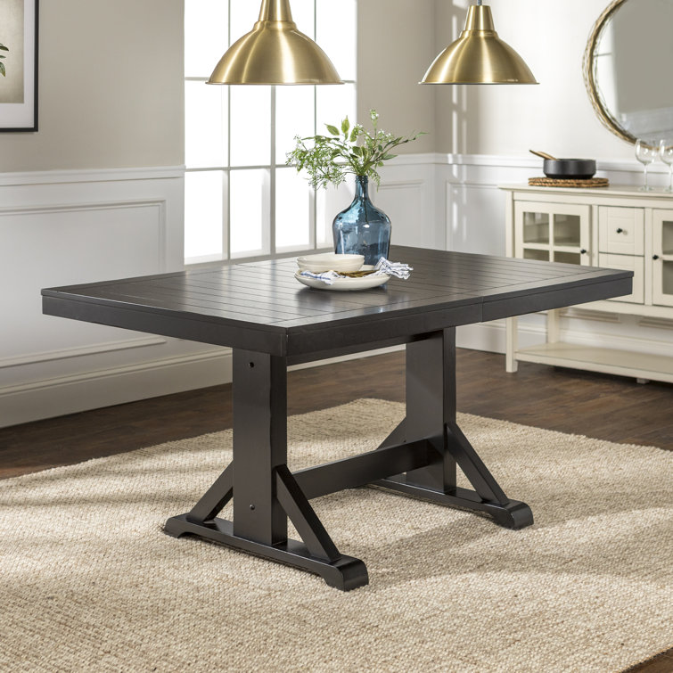 Union Rustic Amarapal Extendable Trestle Dining Table & Reviews | Wayfair