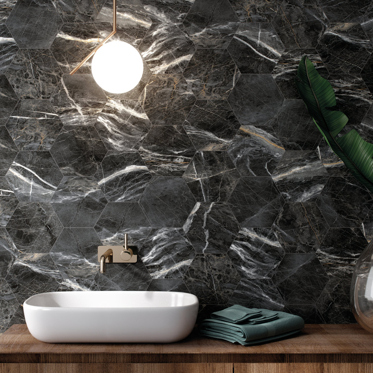 Supreme Tile Elegance 7.7" x 8.9" Porcelain Wall & Floor Tile & Reviews ...