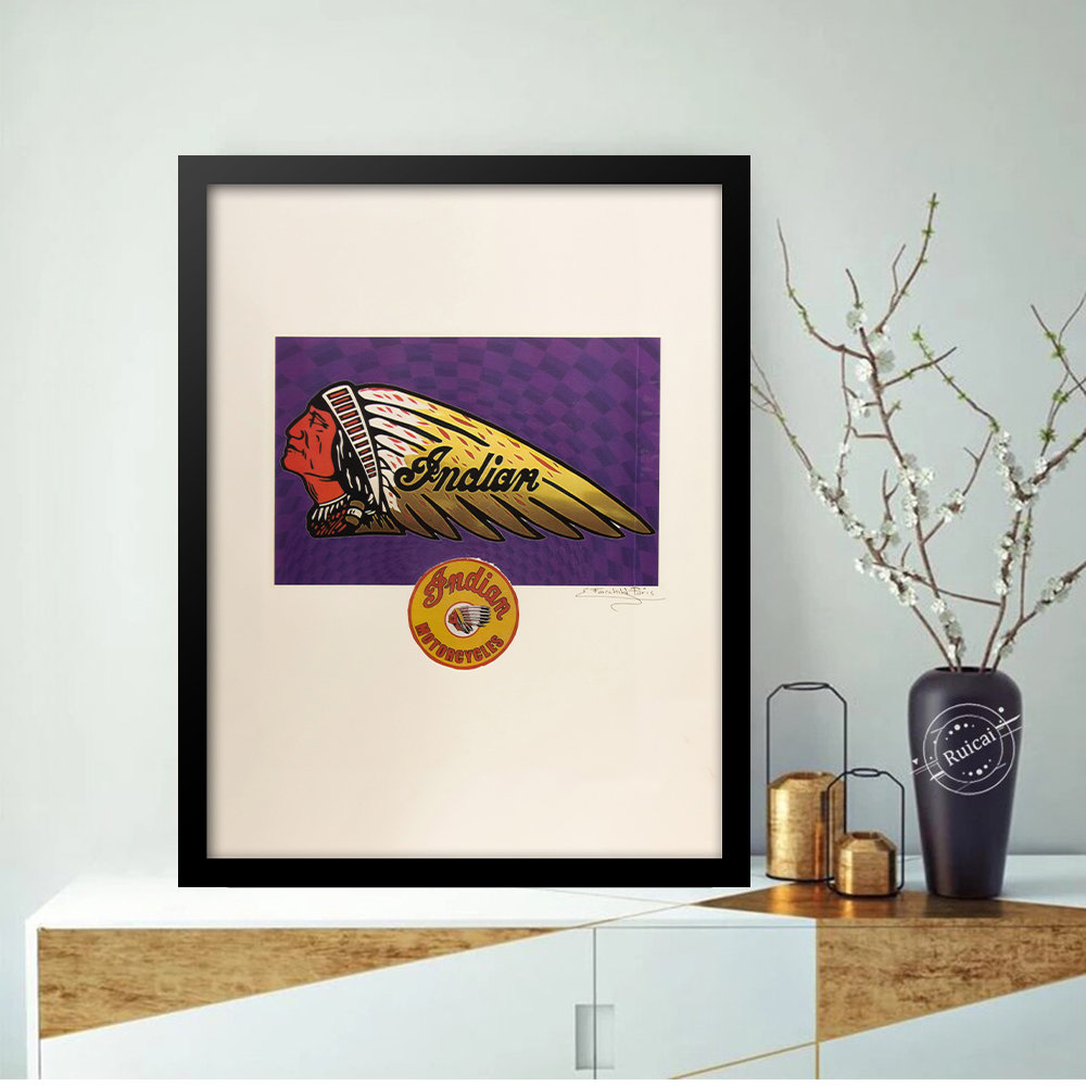 Venice Beach Collections Indian Motorcycles - Picture Frame Graphic Art ...