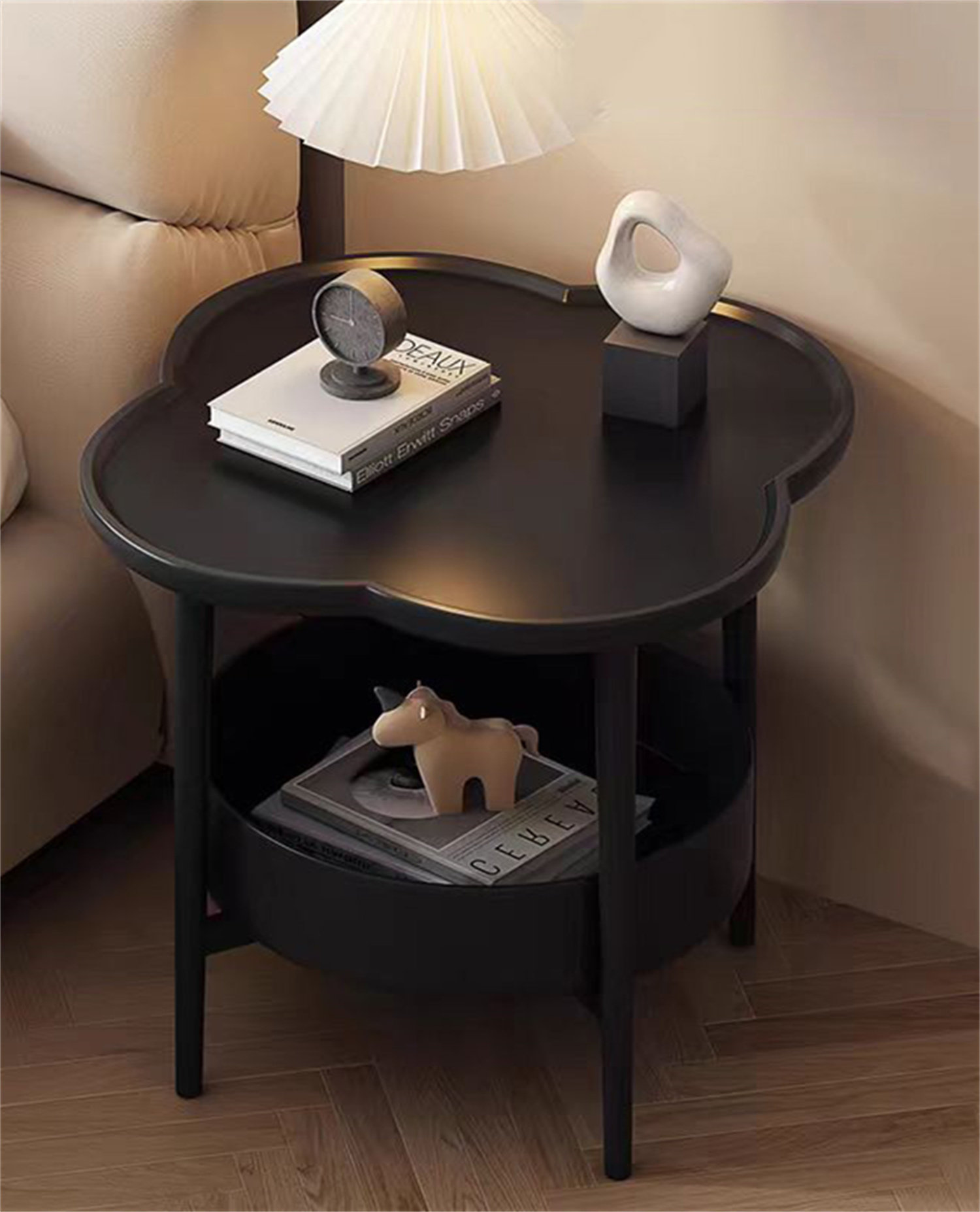 Winston Porter Coffee Table Round Small Round Table With Storage Space ...