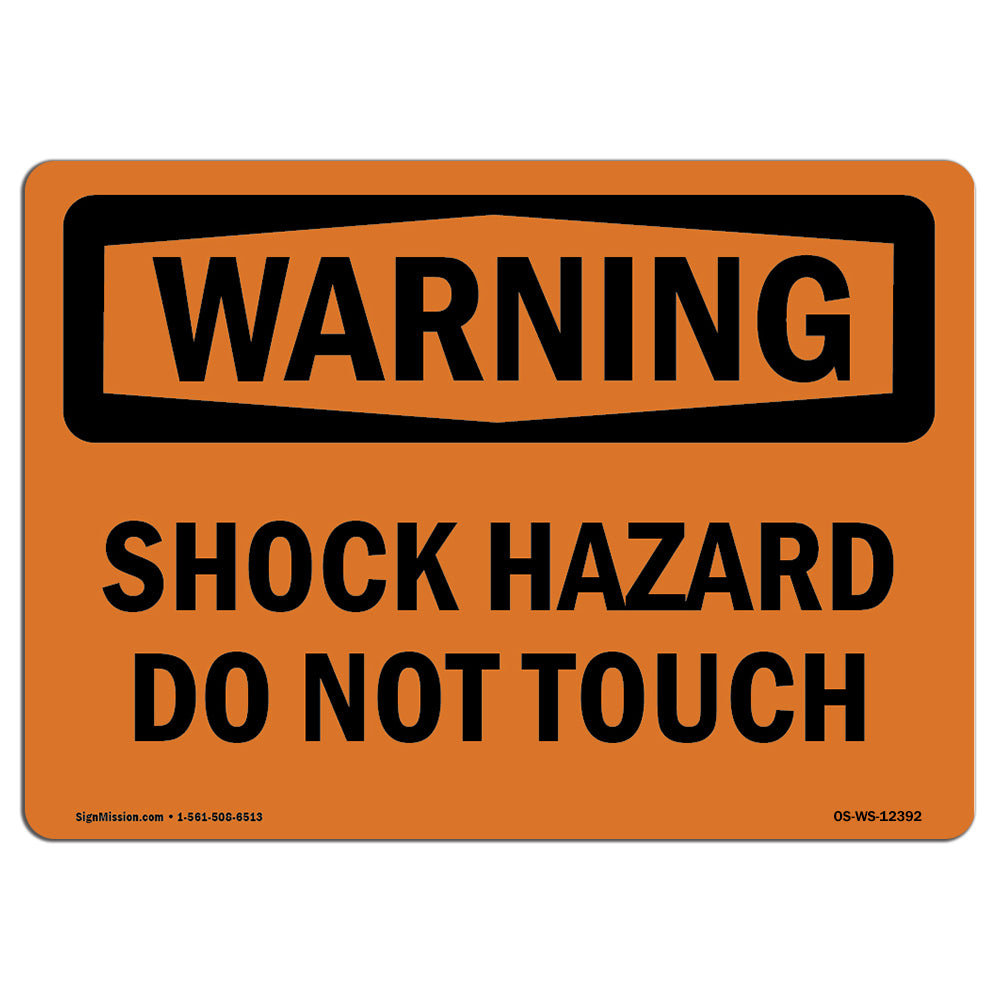 SignMission Shock Hazard Do Not Touch Sign | Wayfair
