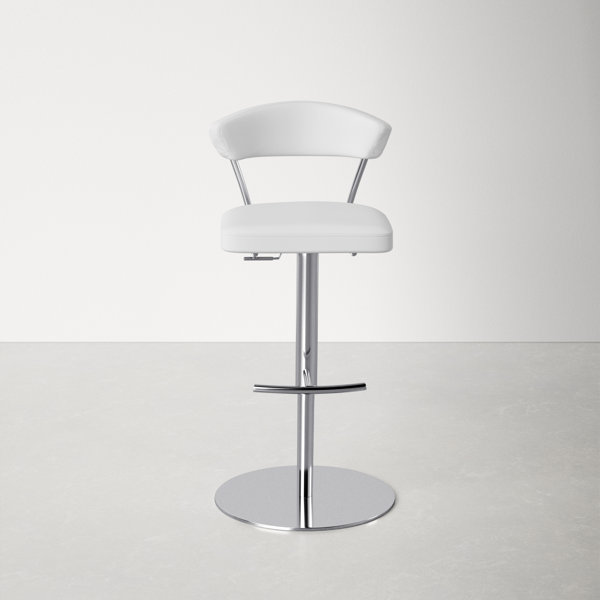 AllModern Isabeau Swivel Upholstered Adjustable Height Counter Stool ...