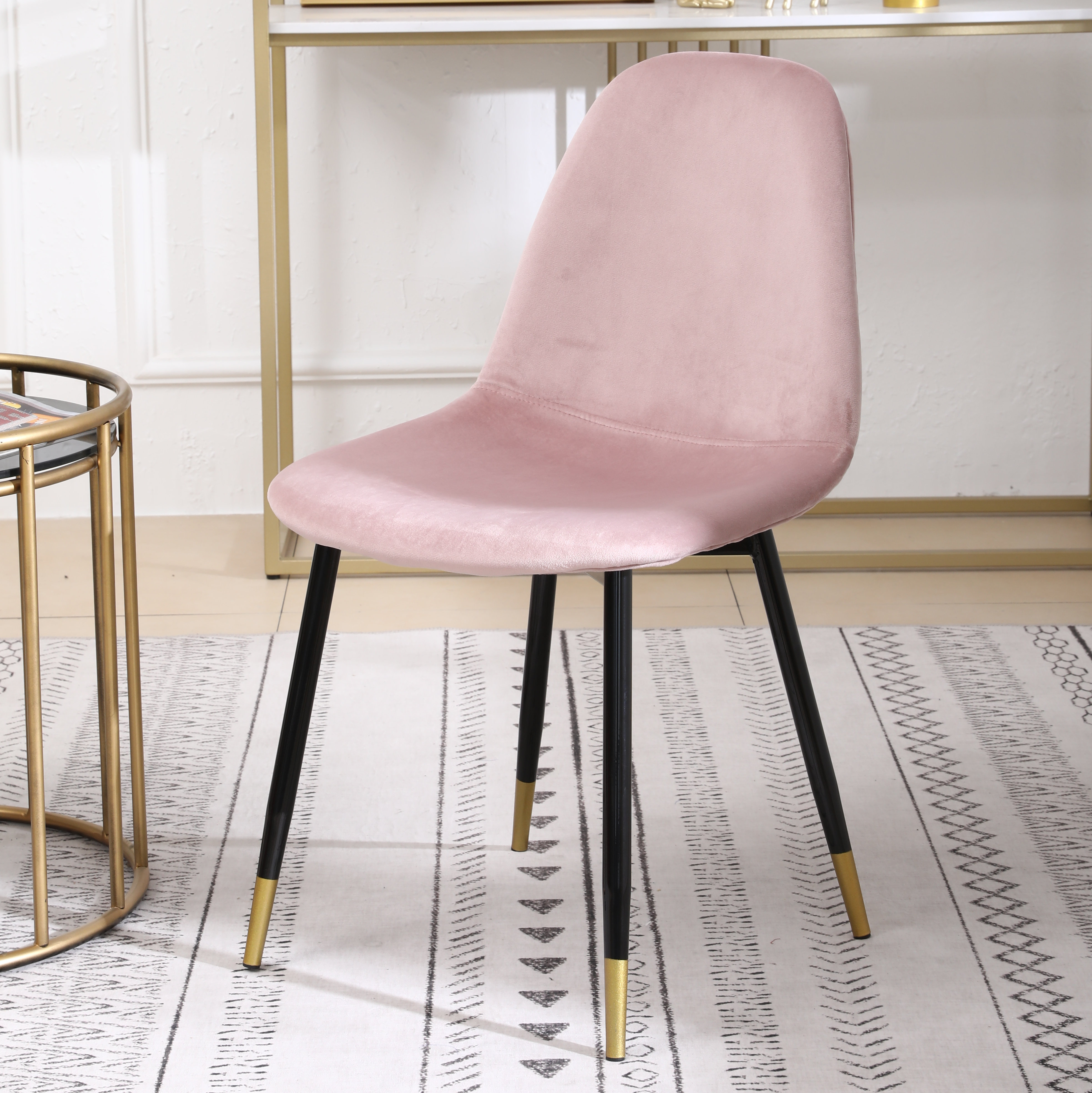 Everly Quinn Cochrane Polyester Blend Solid Back Side Chair & Reviews ...