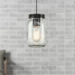 Gracie Oaks Dellinger 1 - Light Single Pendant & Reviews | Wayfair