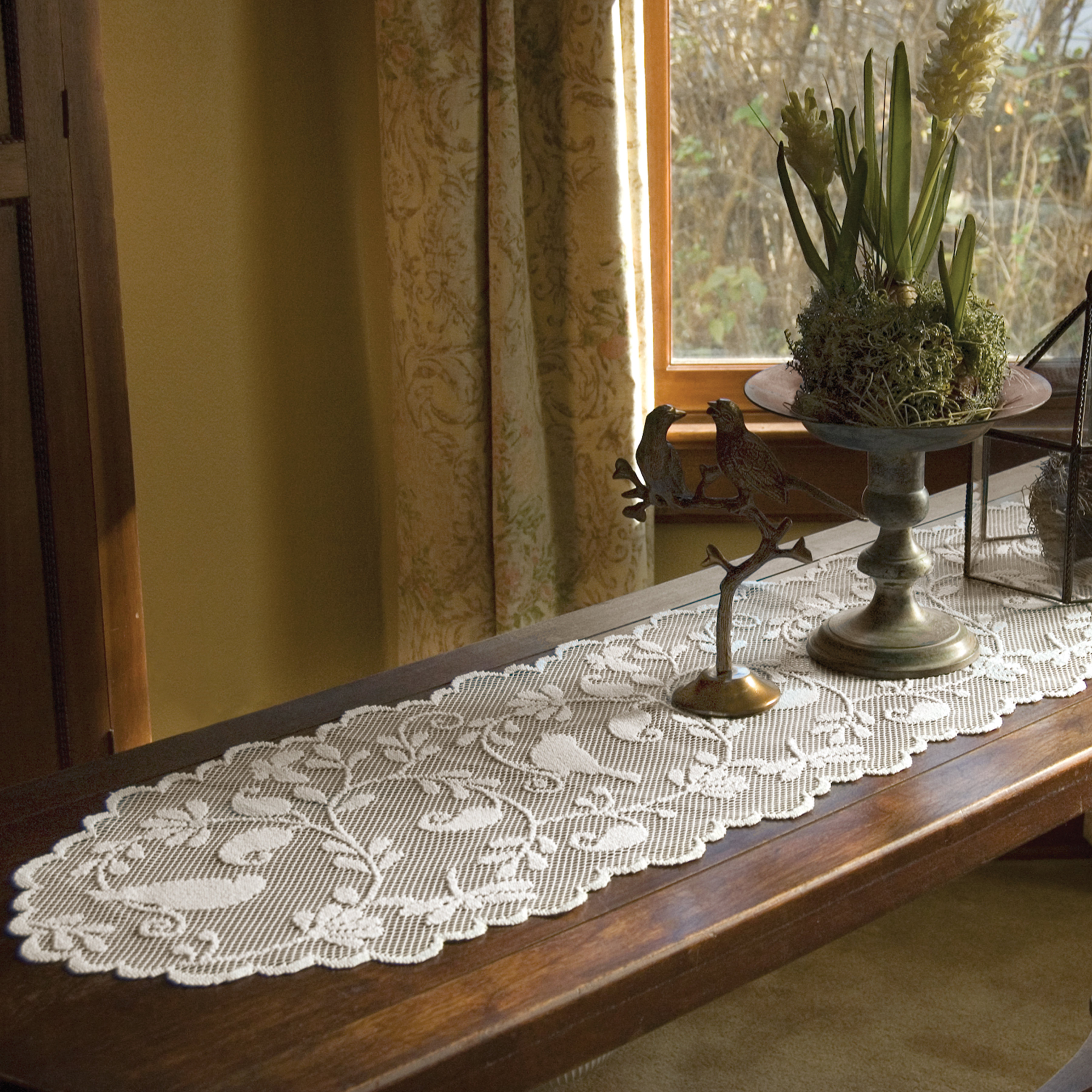 Ophelia & Co. Chorleywood Floral Oval Table Runner & Reviews | Wayfair