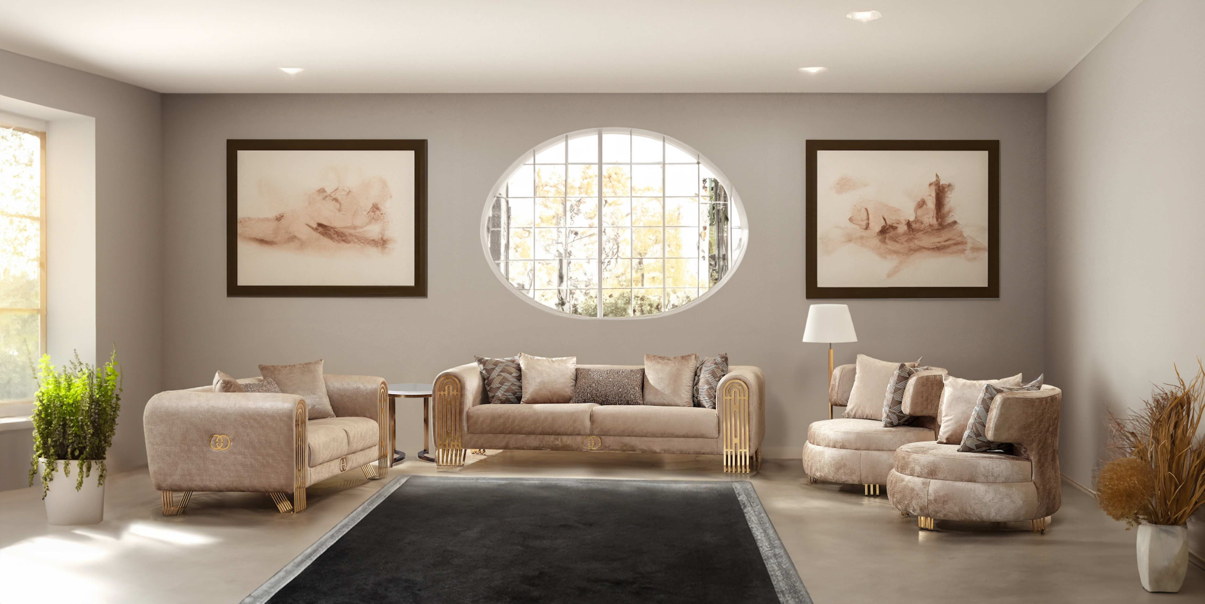 Everly Quinn 4 - Piece Living Room Set - Wayfair Canada