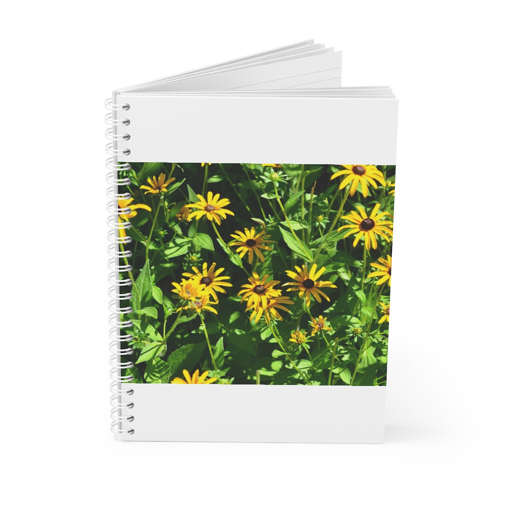 Marick Booster Yellow Flowers Spiral Notebook | Wayfair