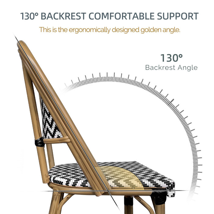 Bay Isle Home Fossen Stacking Patio Dining Side Chair | Wayfair