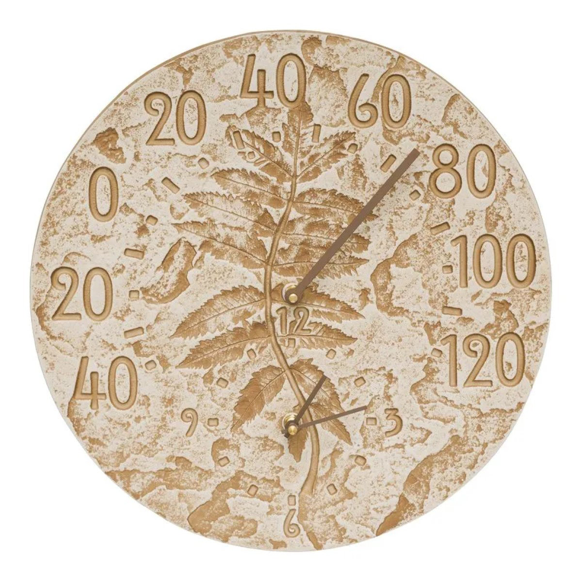 Whitehall Sumac 14" Indoor Outdoor Wall Clock & Thermometer | Wayfair