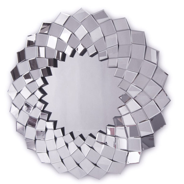 Arte Home Sandra Glass Flat Wall Mirror | Wayfair.co.uk