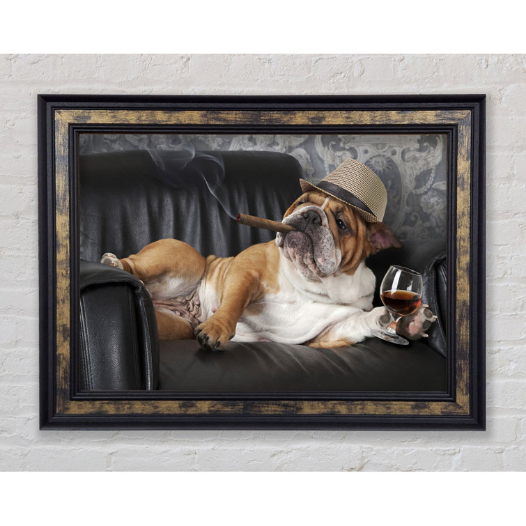 Bright Star British Bulldog Chillin - Single Picture Frame Art Prints ...