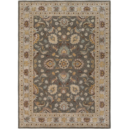 Birch Lane™ Arden Hand Tufted Wool Floral Indoor Rug & Reviews | Wayfair