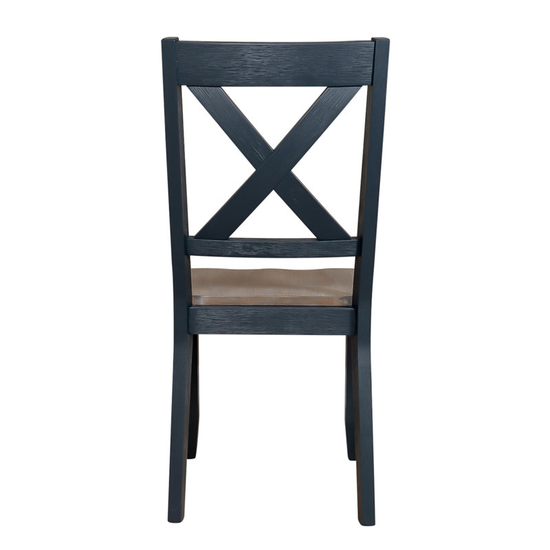Liberty Furniture Lakeshore X Back Side Chair- Navy | Wayfair