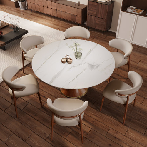 Round Seats 8 Kitchen & Dining Room Sets You'll Love | Wayfair