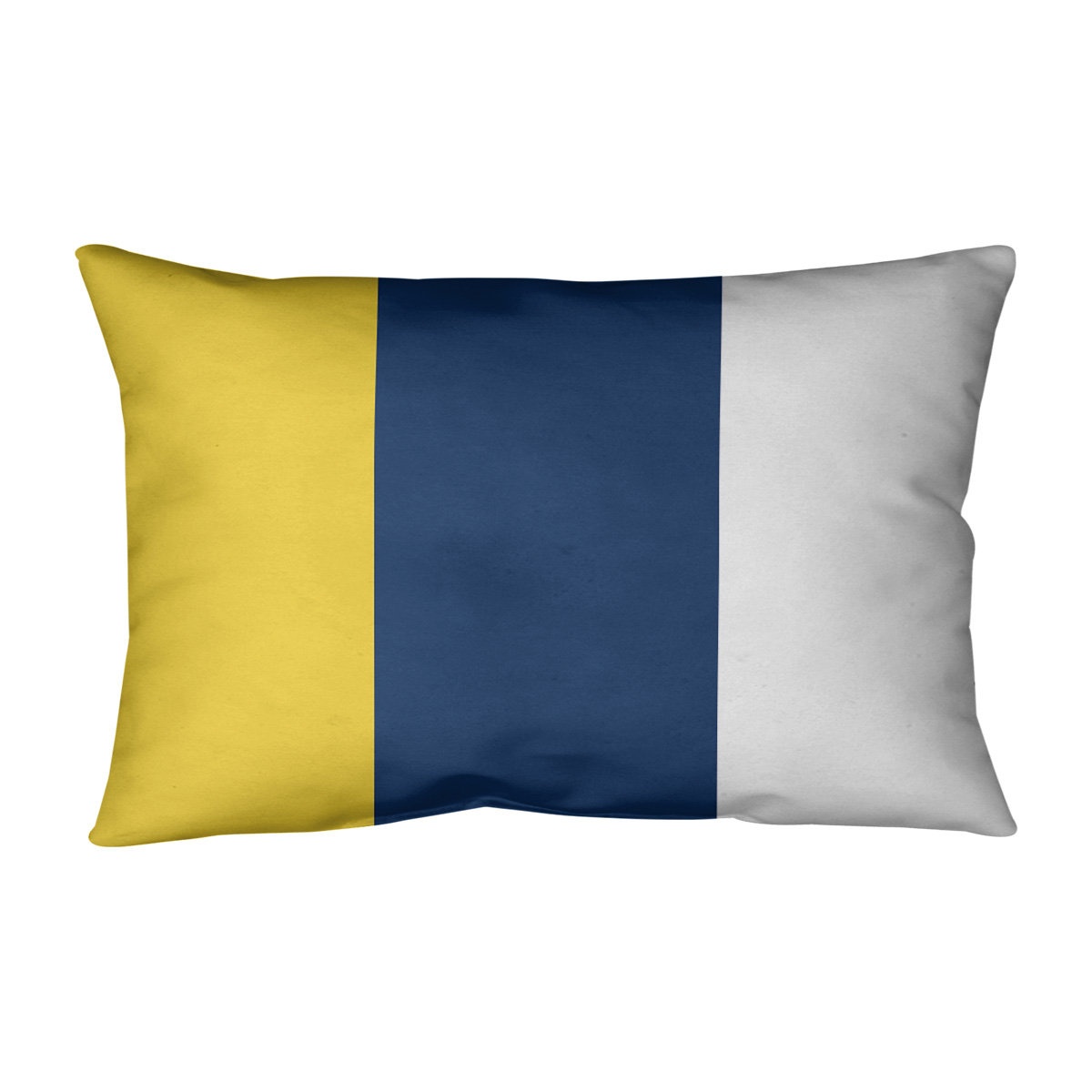 ArtVerse Tampa Bay Baseball Linen Striped Lumbar Pillow Cover | Wayfair