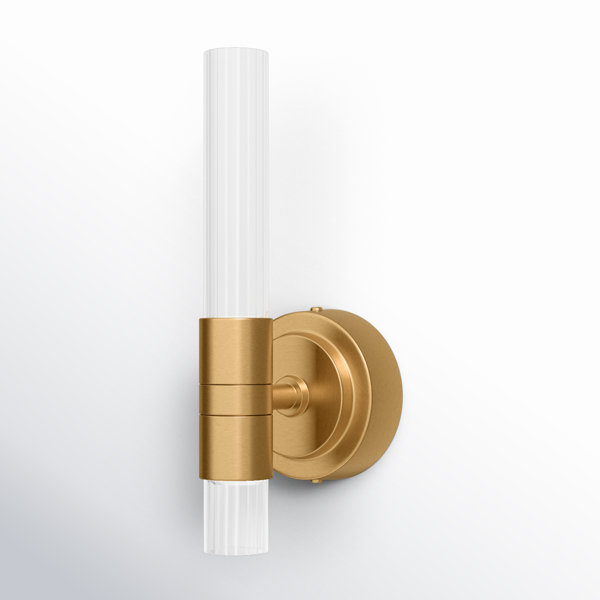 Cyndi 2 Light Steel Dimmable Wallchiere | AllModern