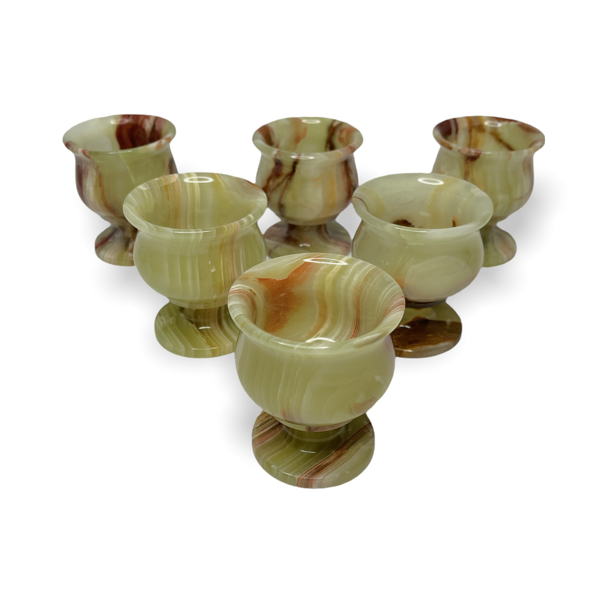 Wrought Studio Breki 3oz. Handmade Marble Shot Glass / Shooter Set ...