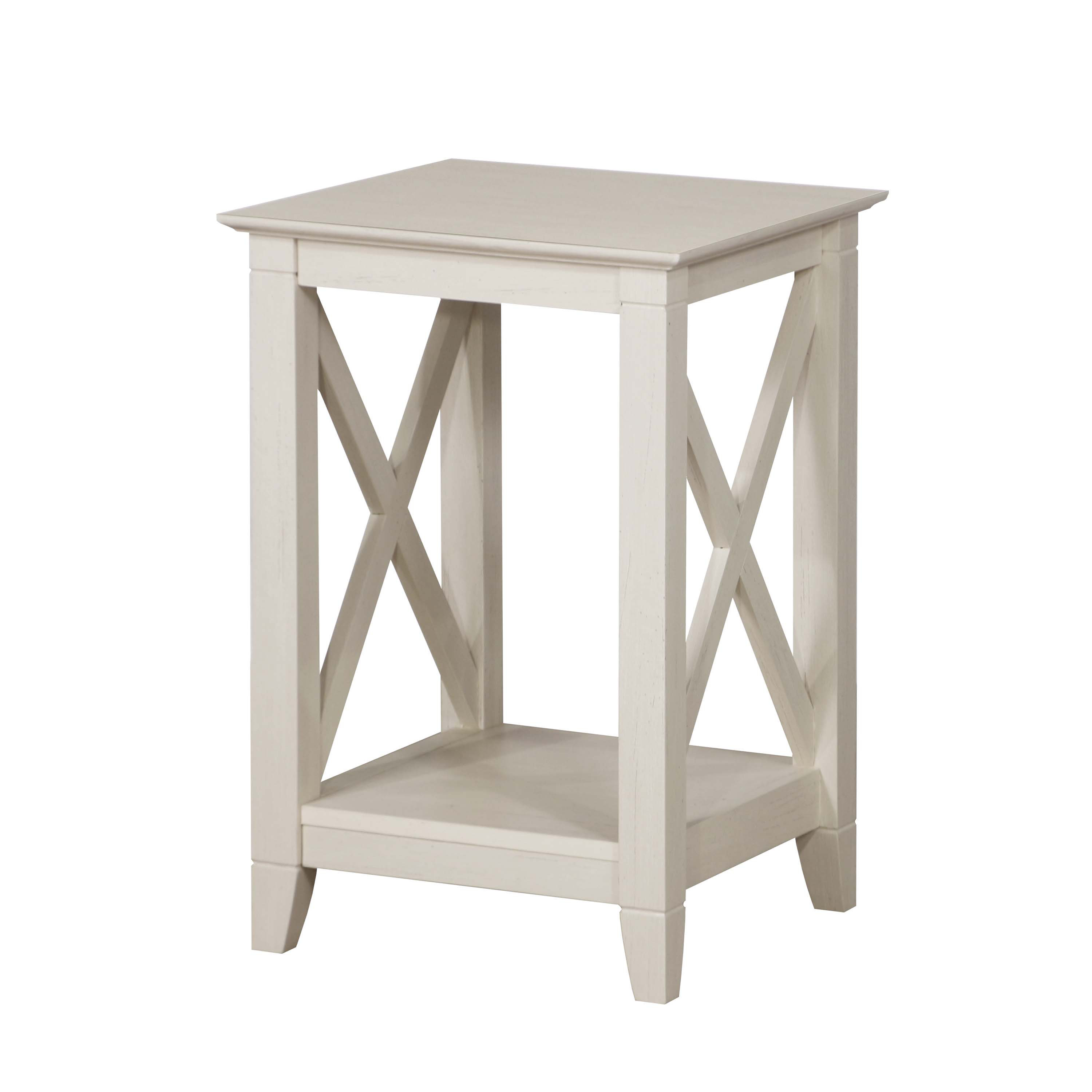 Breakwater Bay Alvilde END TABLE Antique White Elegant Nightstand | Wayfair