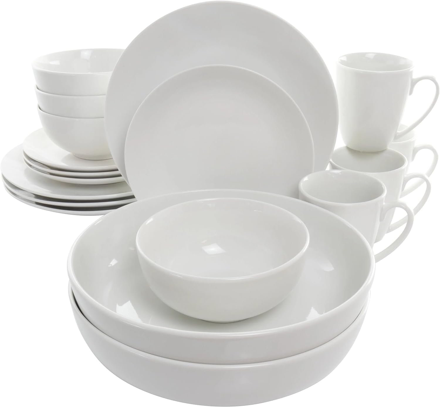 Hokku Designs Sanyu 18 Piece Porcelain China Dinnerware Set - Service ...