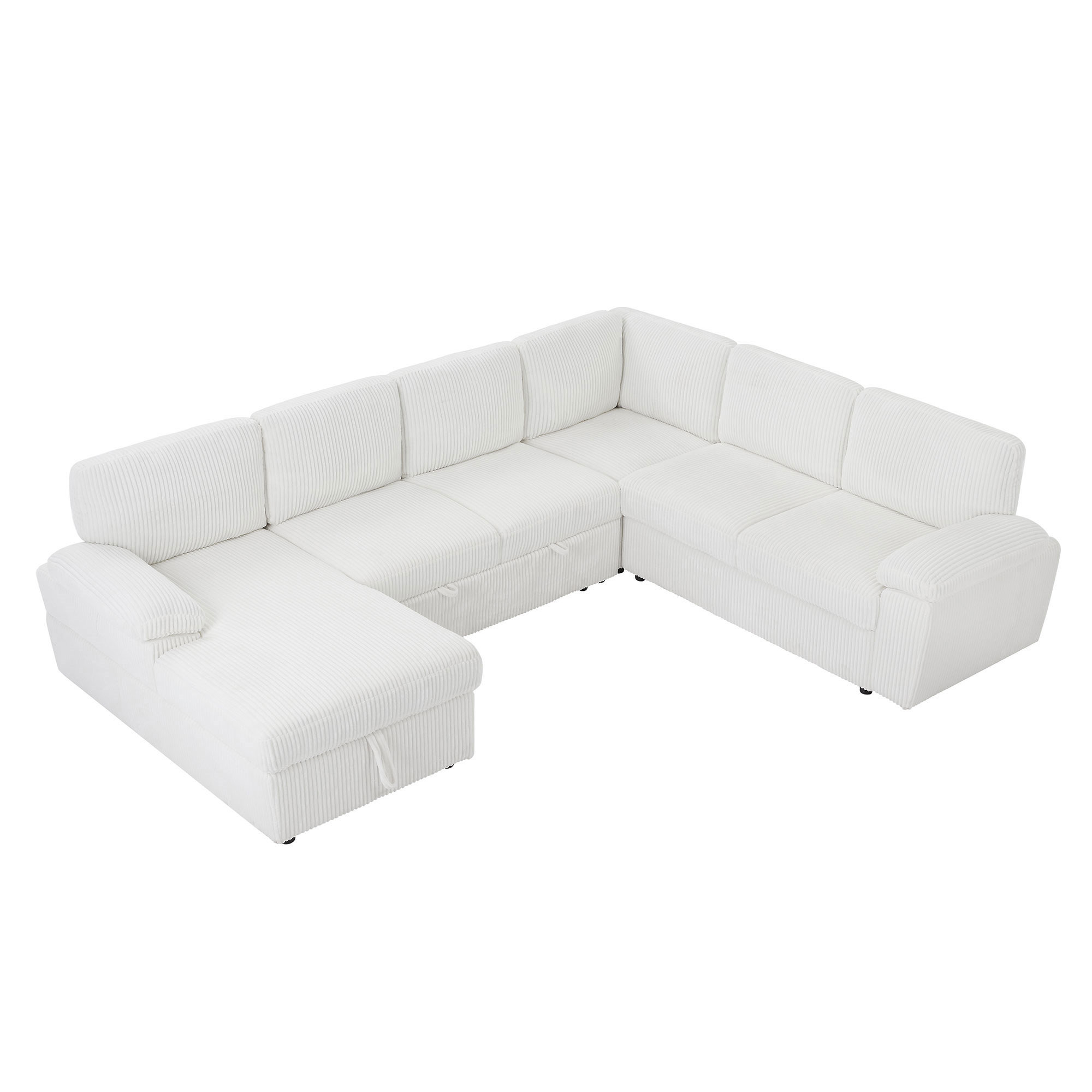 Latitude Run® Oversized Modular Storage Sectional Sofa Couch For Home ...