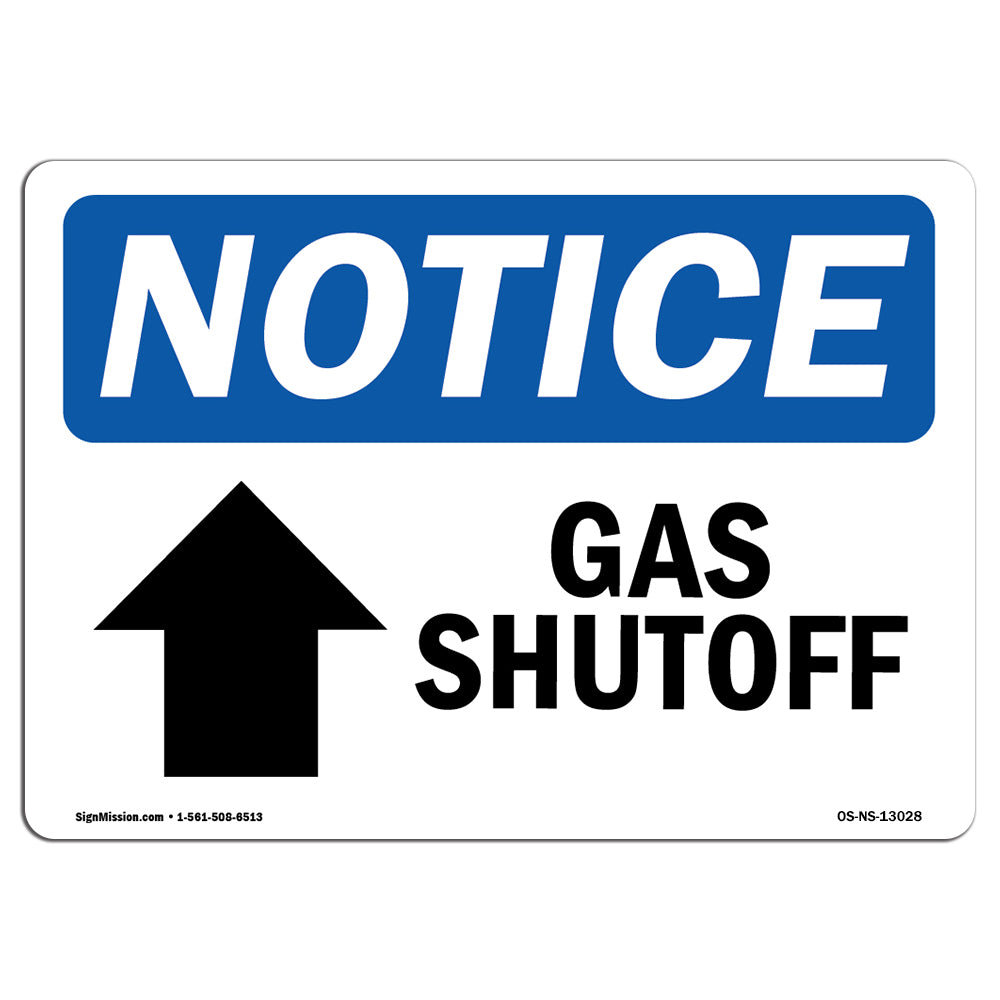 SignMission Gas Shut Off Sign with Symbol | Wayfair