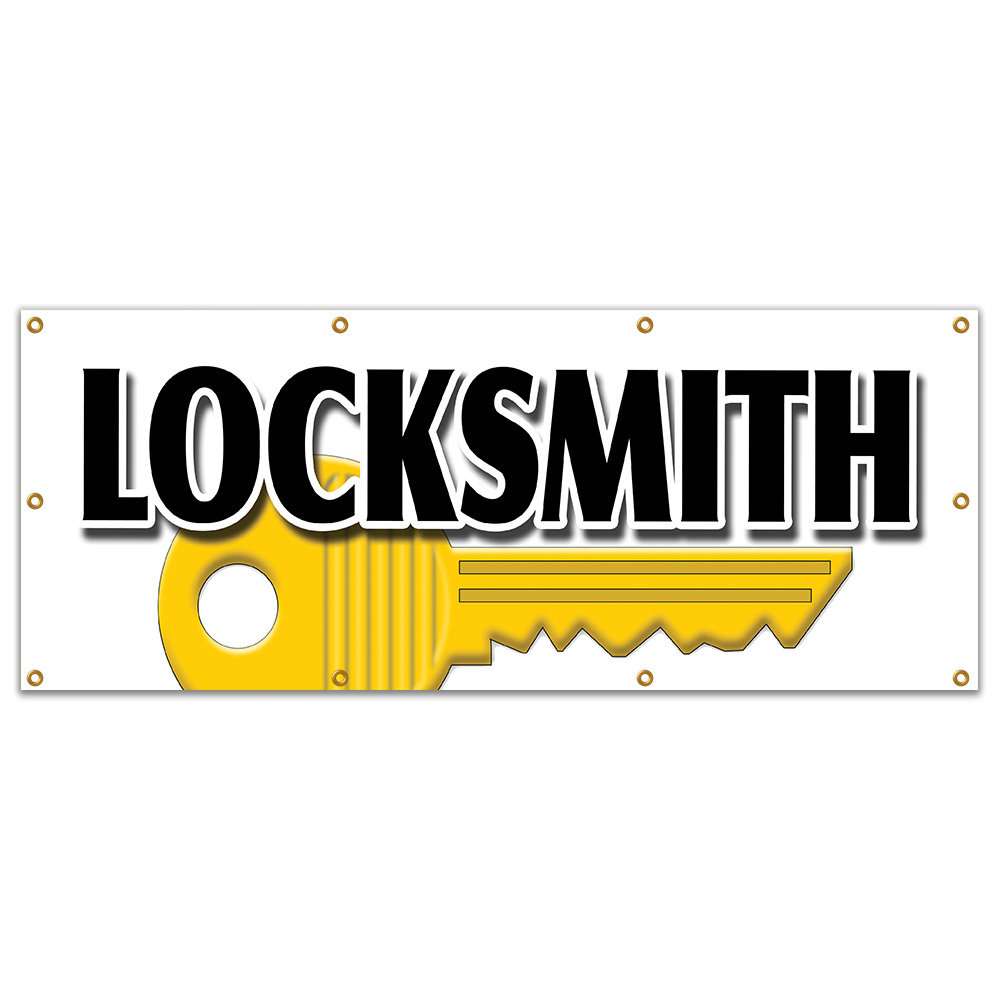 SignMission Locksmith Banner Sign | Wayfair