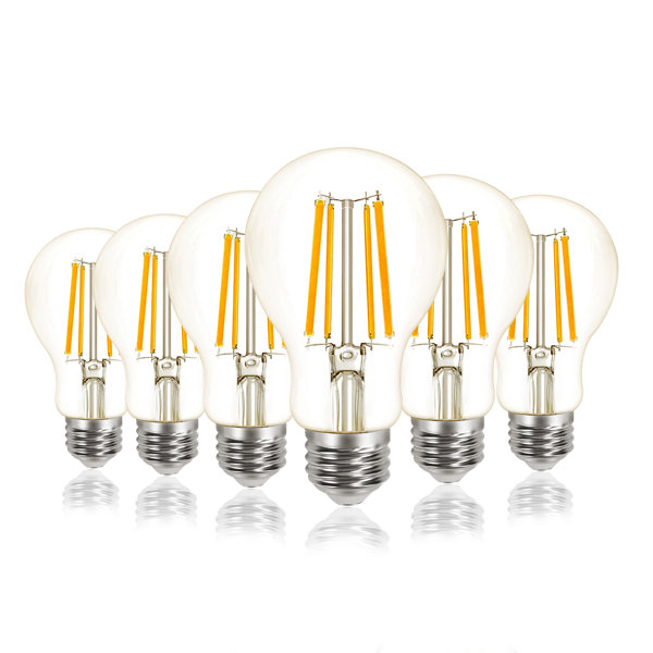 Inlight A19 Dimmable 5W LED Light Bulb, E26 Base, 6-Pack | Wayfair