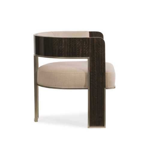 Caracole Modern Modern Streamline Upholstered Barrel Chair | Wayfair