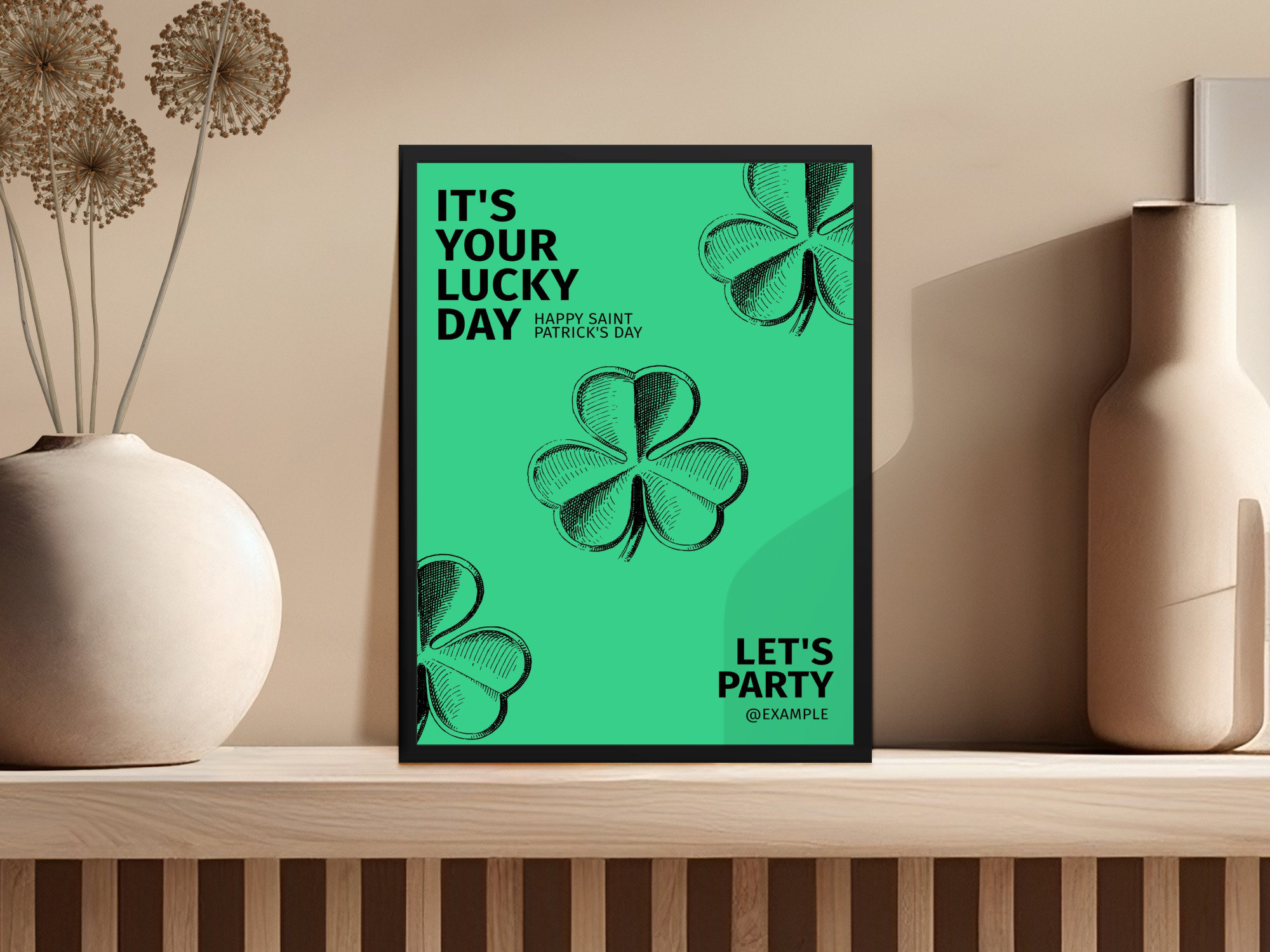 Brayden Studio It's Your Lucky Day Saint Patrick's Day Theme Framed ...