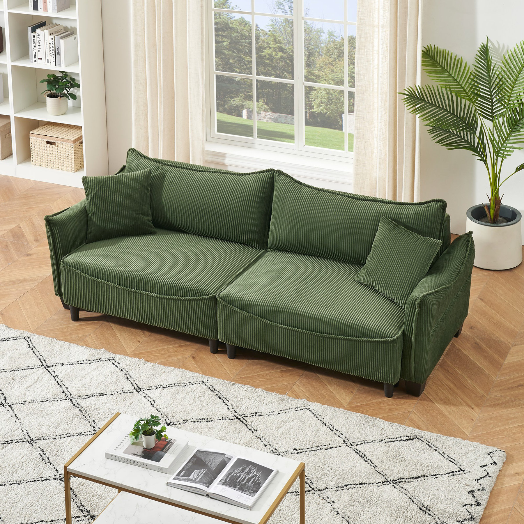Latitude Run® Trinety Square Arms Sofa, Modern Sofa, Accent Sofa | Wayfair