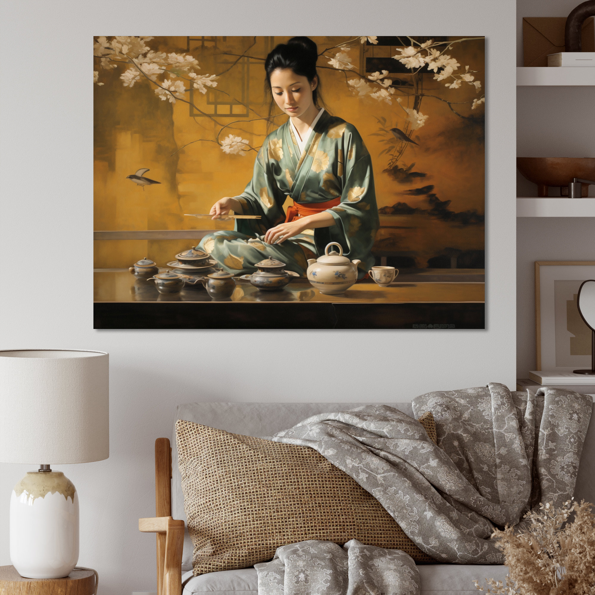 Winston Porter Asian Art Tea Ceremony III Framed On Canvas Print | Wayfair