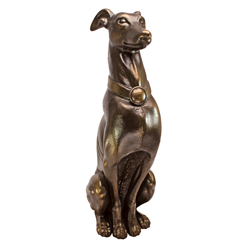 Design Toscano Greyhound Sentinel Dog Cast Iron Statue & Reviews | Wayfair
