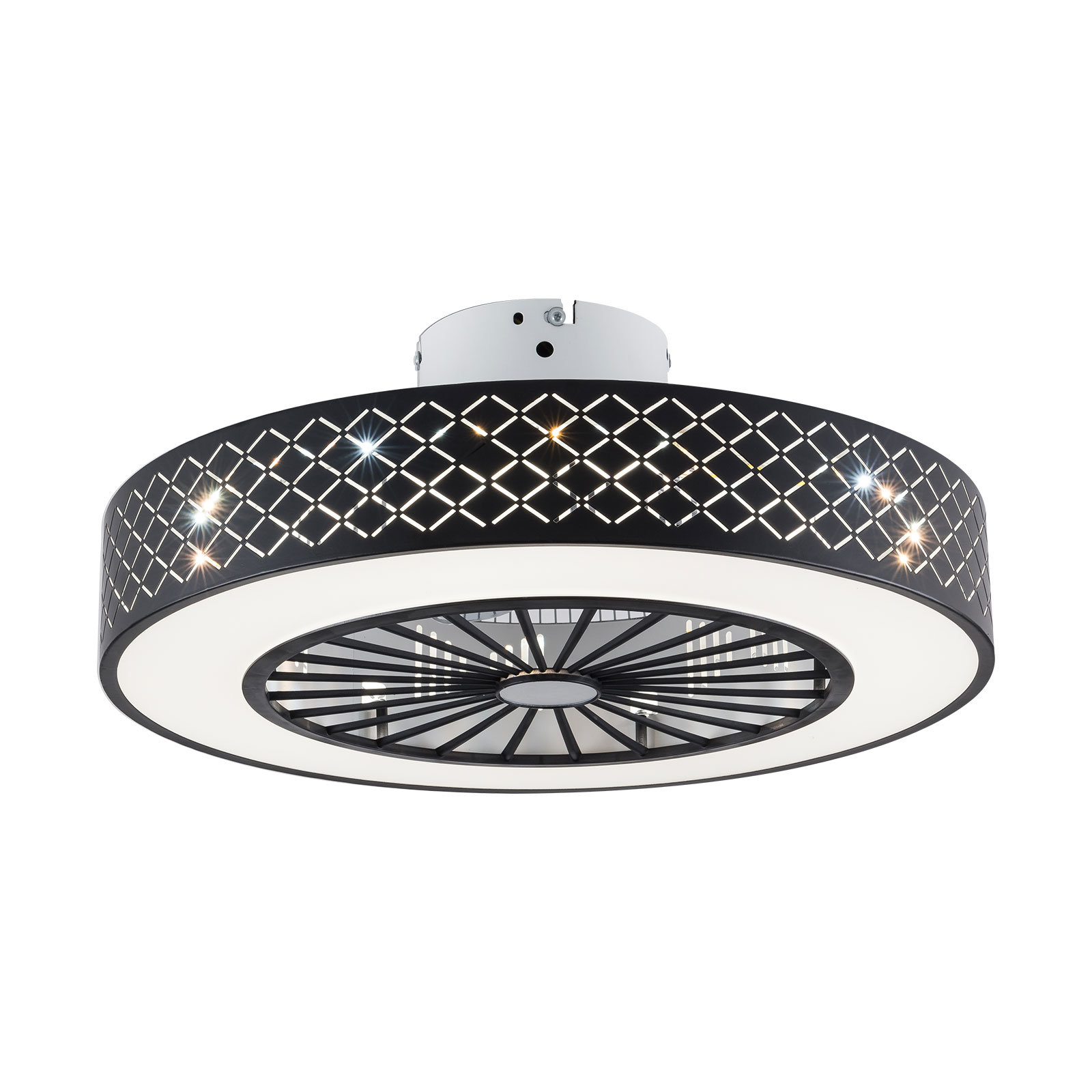 Wade Logan Almedin 16" 5 - Blade LED Flush Mount Ceiling Fan with ...