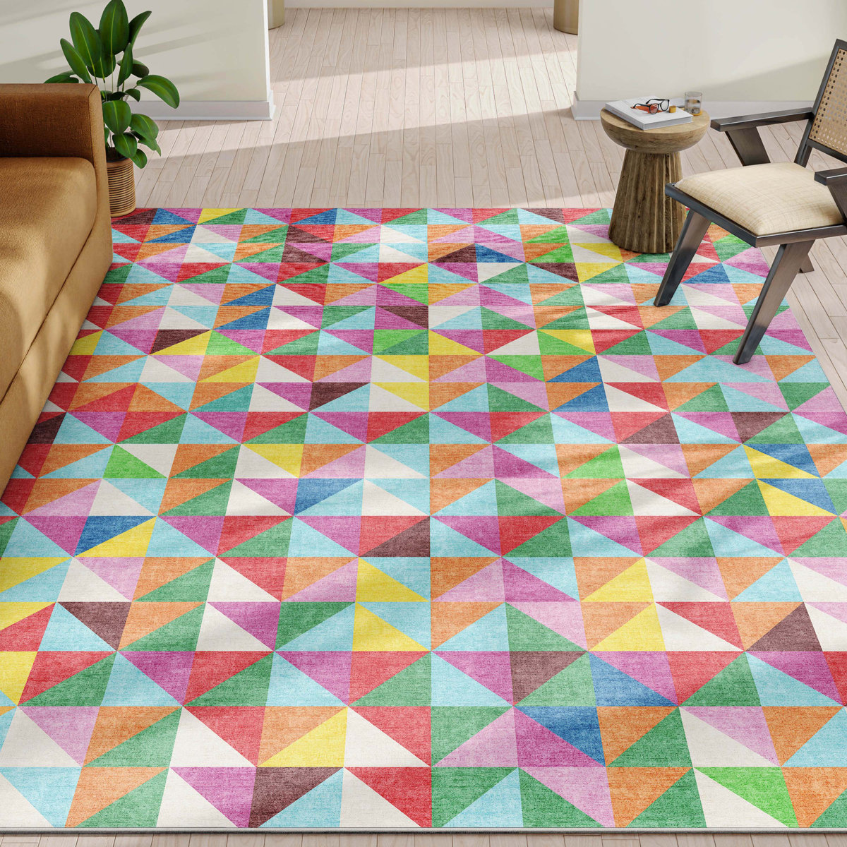 Well Woven Crayola Modern Tile Geometric Bright Multi Color Area Rug ...