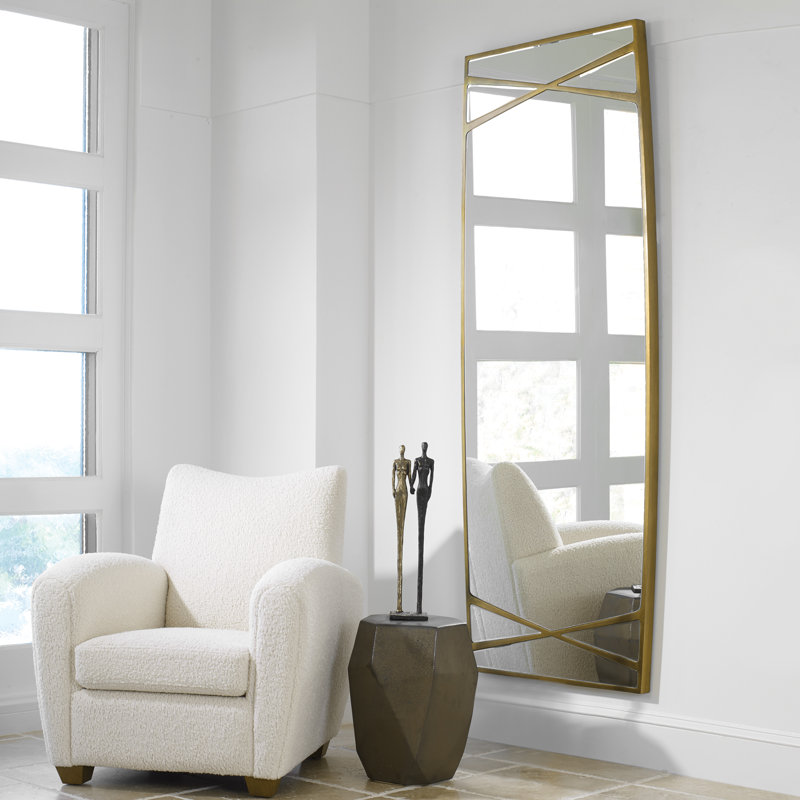 Birch Lane™ Eves Gentry Oversized Gold Mirror | Wayfair