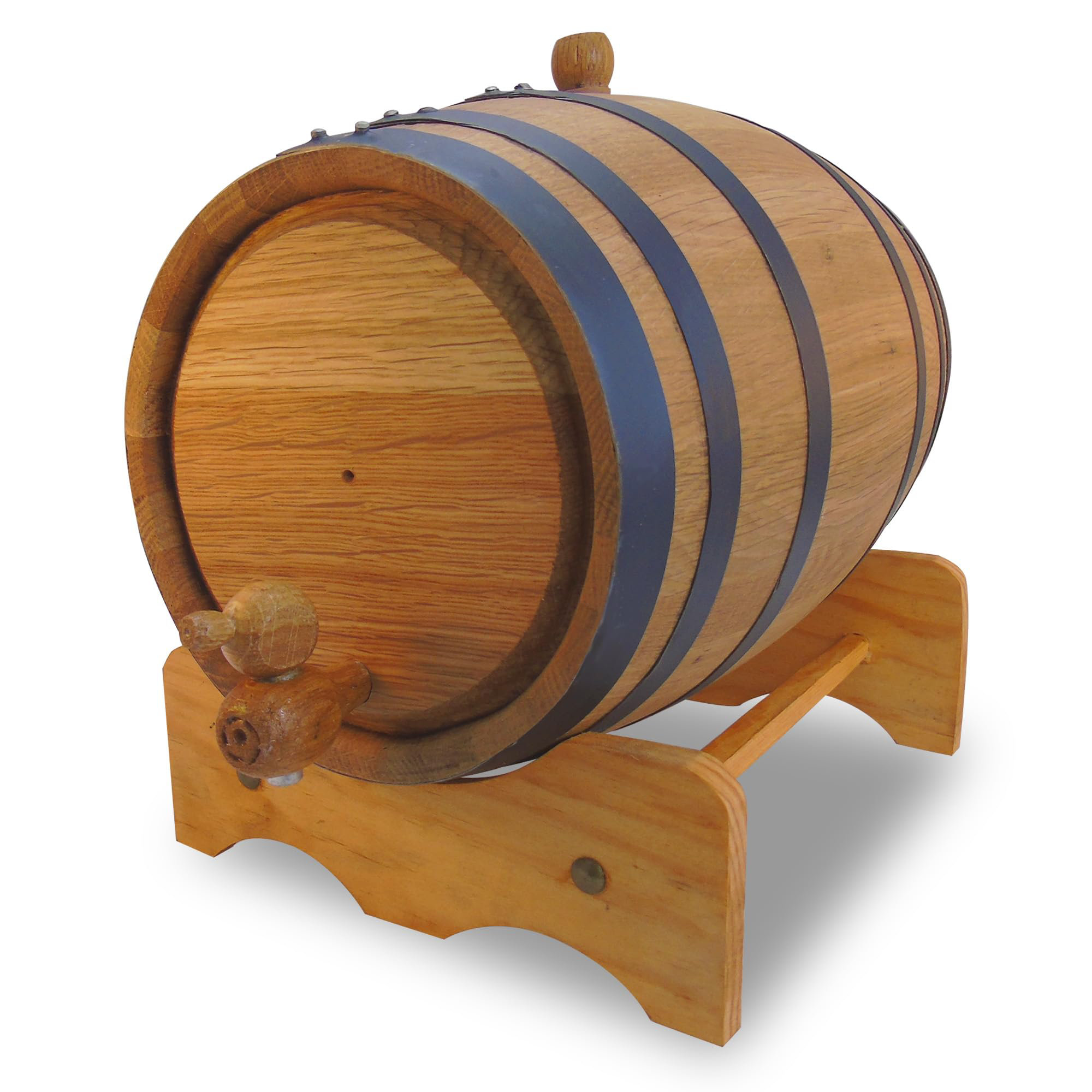 August Grove 5 L Premium Oak Barrels for Aging Whiskey, Wine, Rum ...