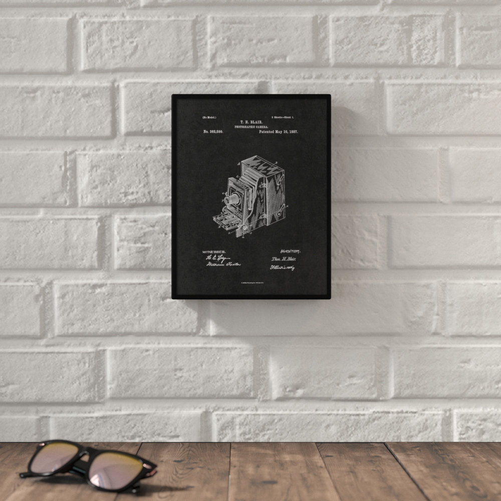 Williston Forge '1887 Photographic Camera Vintage Patent Artwork ...