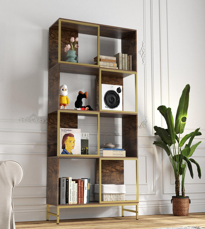 Everly Quinn Modern simple office partition shelving living room ...