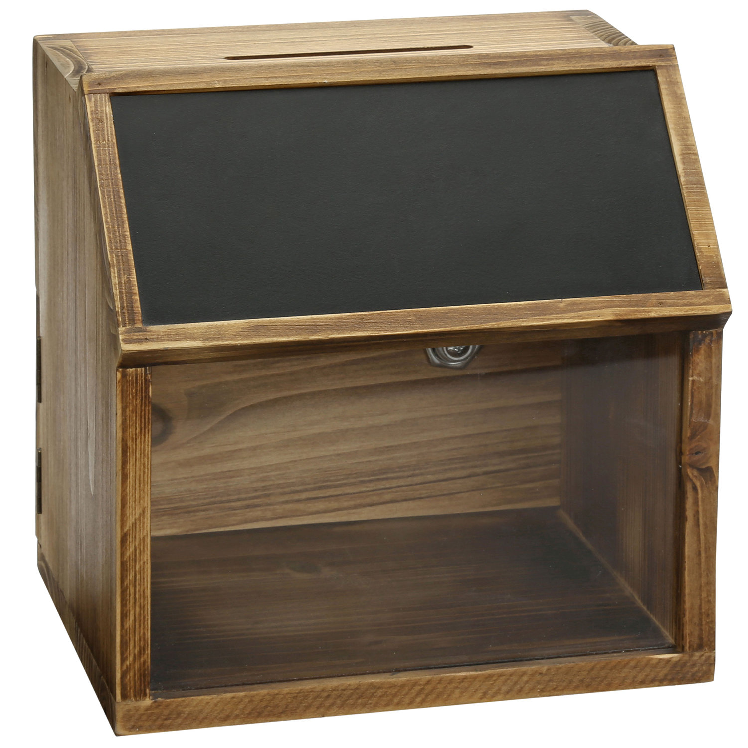 MyGift Rustic Suggestion Wood Drop Box | Wayfair