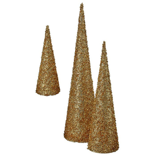 Regency International 3 Piece Glitter Cone Tree Set & Reviews - Wayfair ...