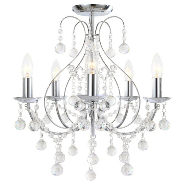 Rosdorf Park Champ 5 - Light 47cm Semi Flush Mount & Reviews | Wayfair ...