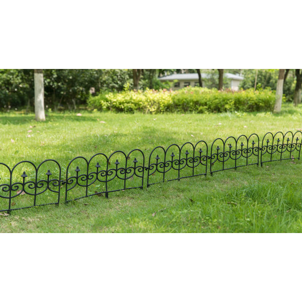 Gardenised 13'' H x 23.5'' W Black Vinyl Lawn Edging & Reviews ...