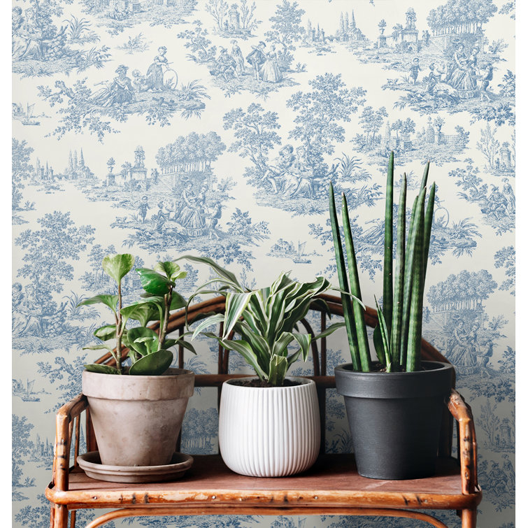 Marlow Home Co. Addysin 5.48m x 52.07cm Satin Peel and Stick Wallpaper ...