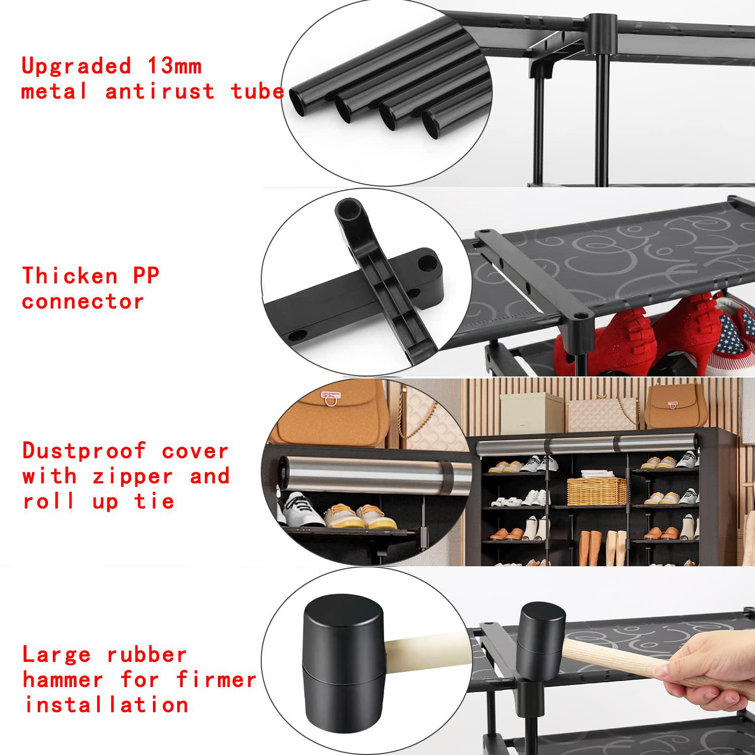 Rebrilliant 40 Pair Shoe Rack - Wayfair Canada